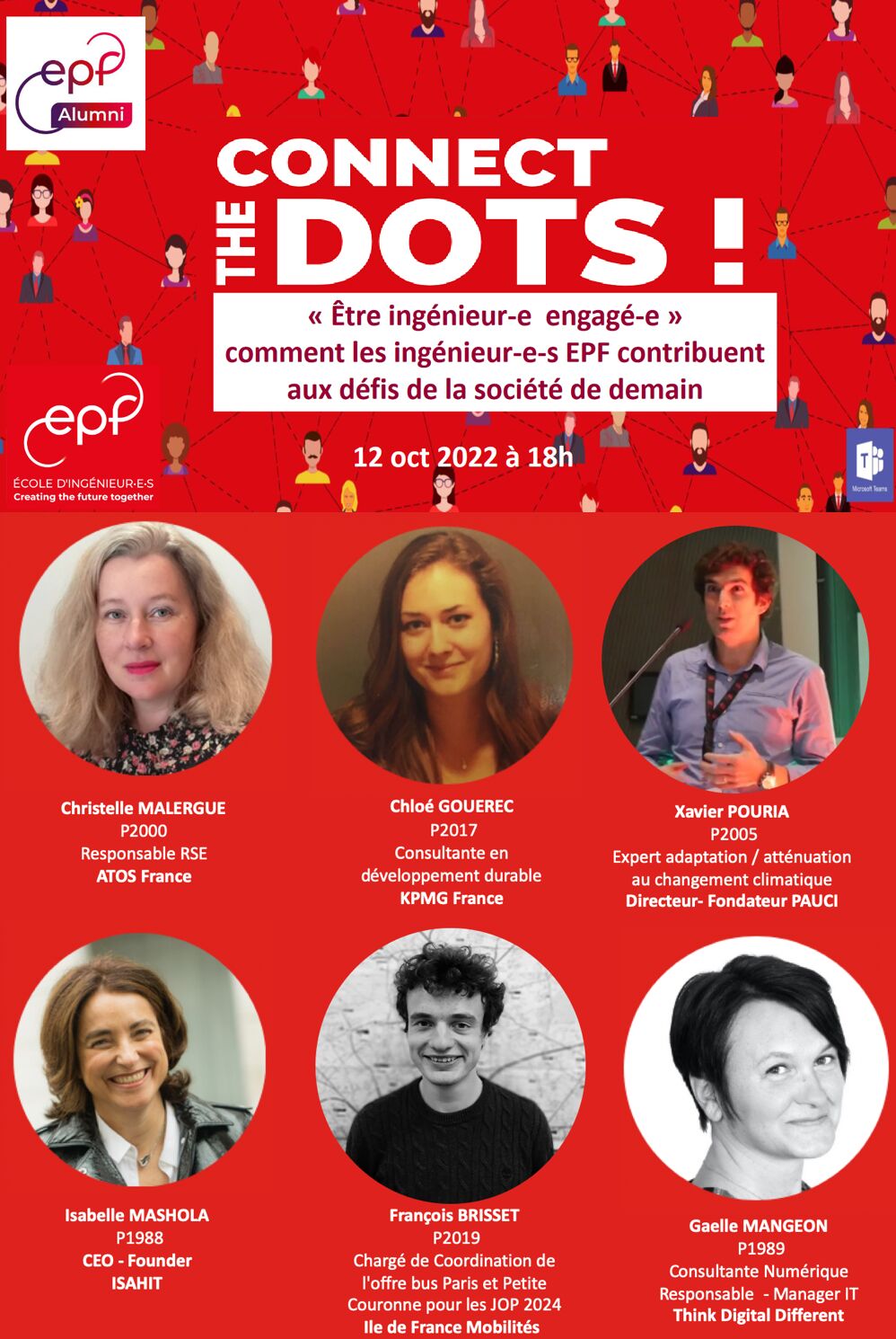  Connect The Dots Les Alumni Parlent De Leur M tier Aux l ves De L EPF